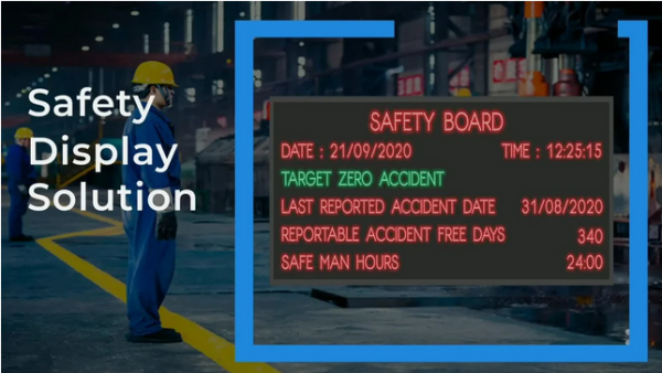 Digital Safety Display Boards - Compucare India
